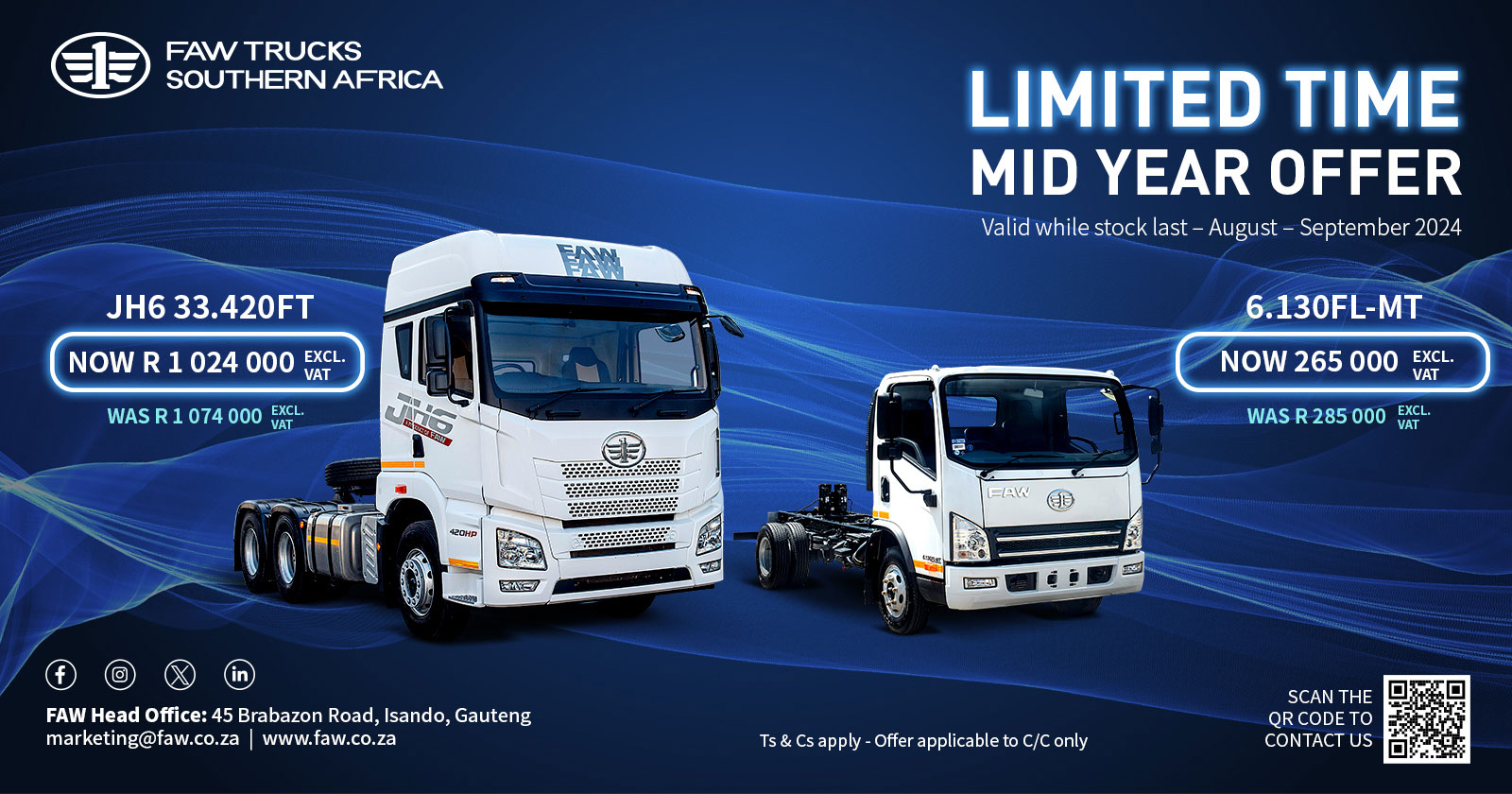 Trucks for sale in South Africa